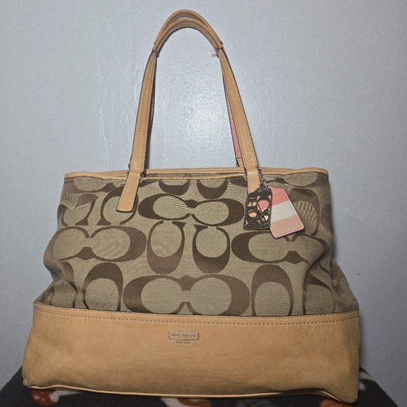 Coach | Bags | Coach Bag Hampton Weekend Colorblock Huge Oversized Tote ...